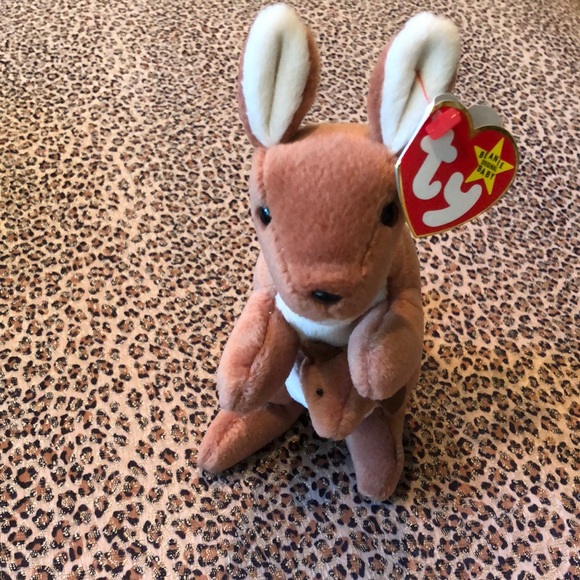Ty | Toys | Vintage Ty Beanie Baby Pouch The Kangaroo And Baby Roo ...